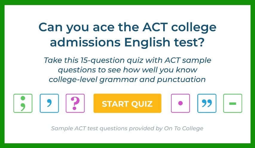 ACT ENGLISH quiz
