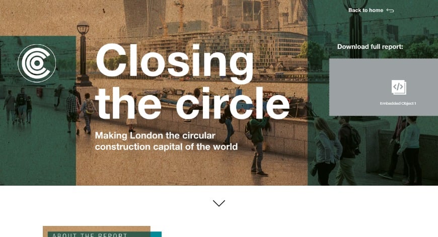 Circularity Report page