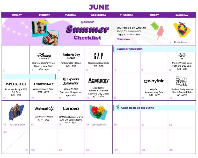 Calendar - June