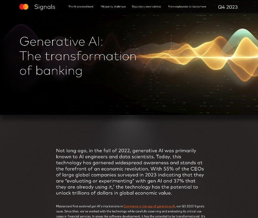 Signals | Generative AI: transforming banking | Q4
