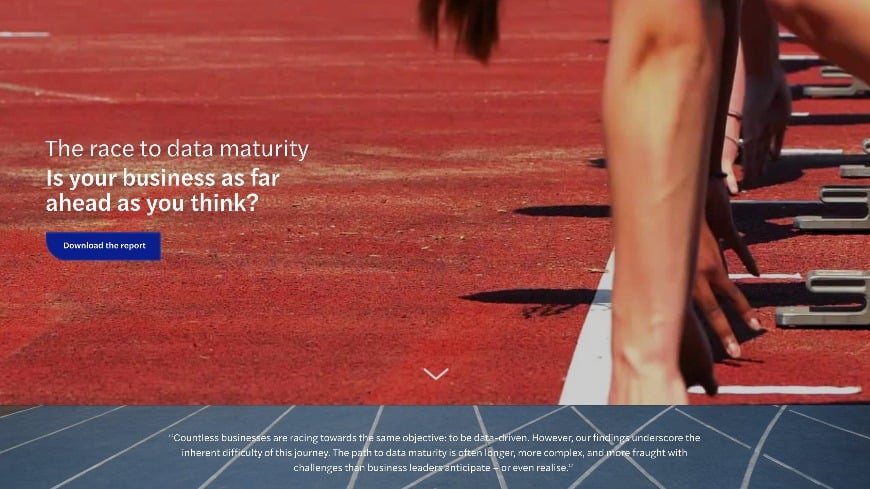 The data race to data maturity - DO NOT EDIT- COPY ONLY The data race ...