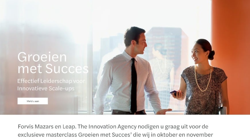 TMT masterclass: Vierdelige masterclass | Effectief Leiderschap - Forvis Mazars - Nederland