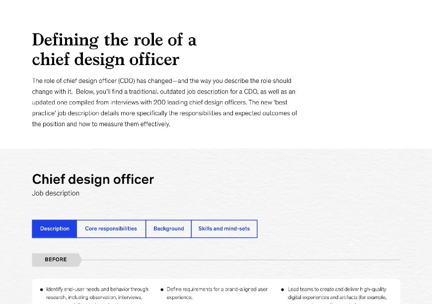 Business Value of Design Job Description–Desktop