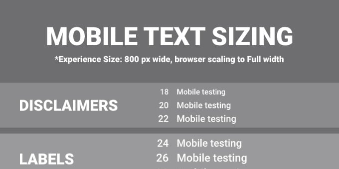 New Mobile Standards - Client Facing
