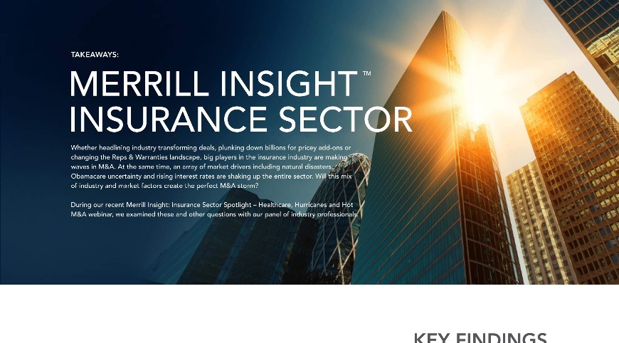 Merrill Insight: Insurance Sector