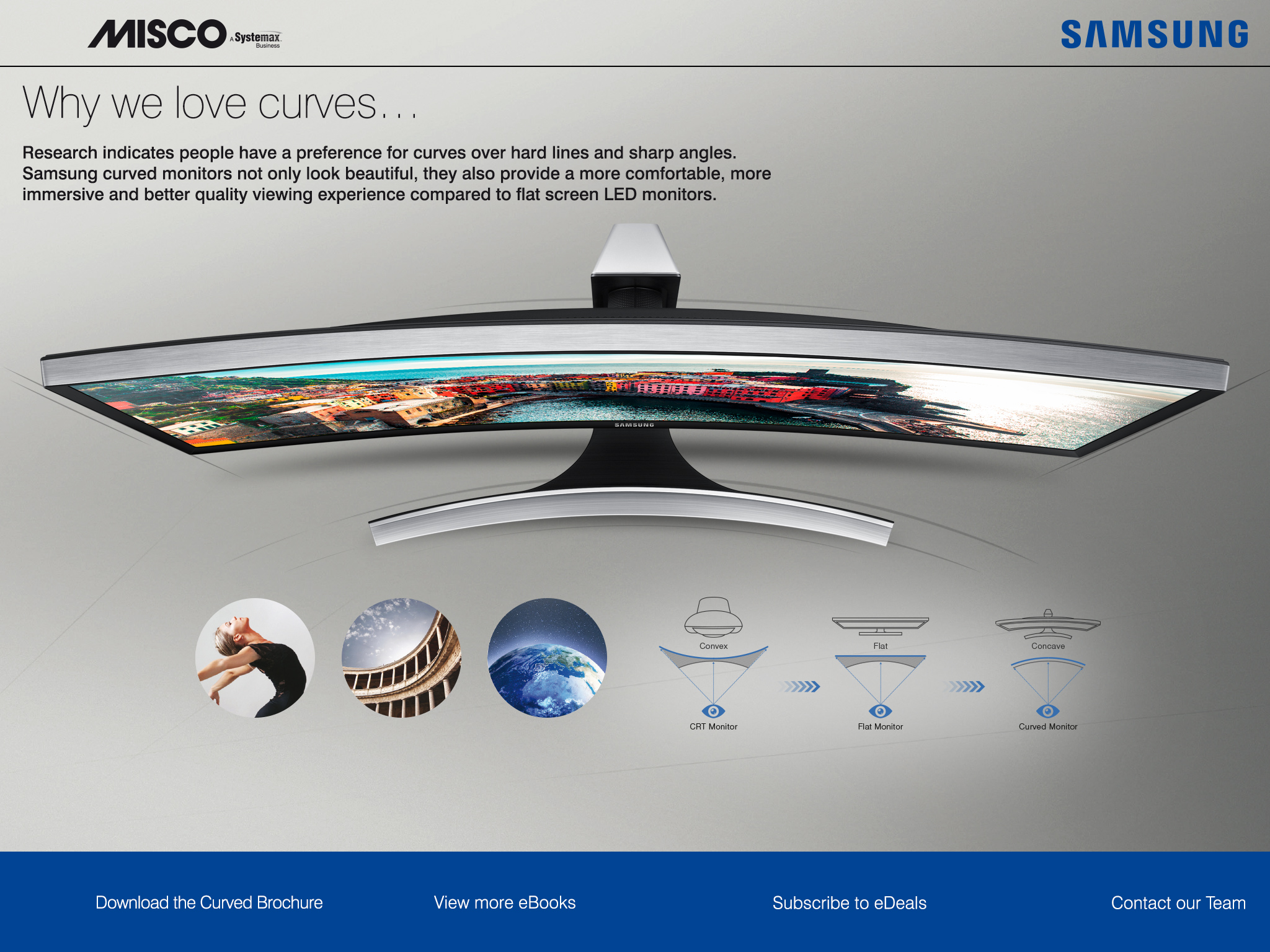 Samsung curved monitors
