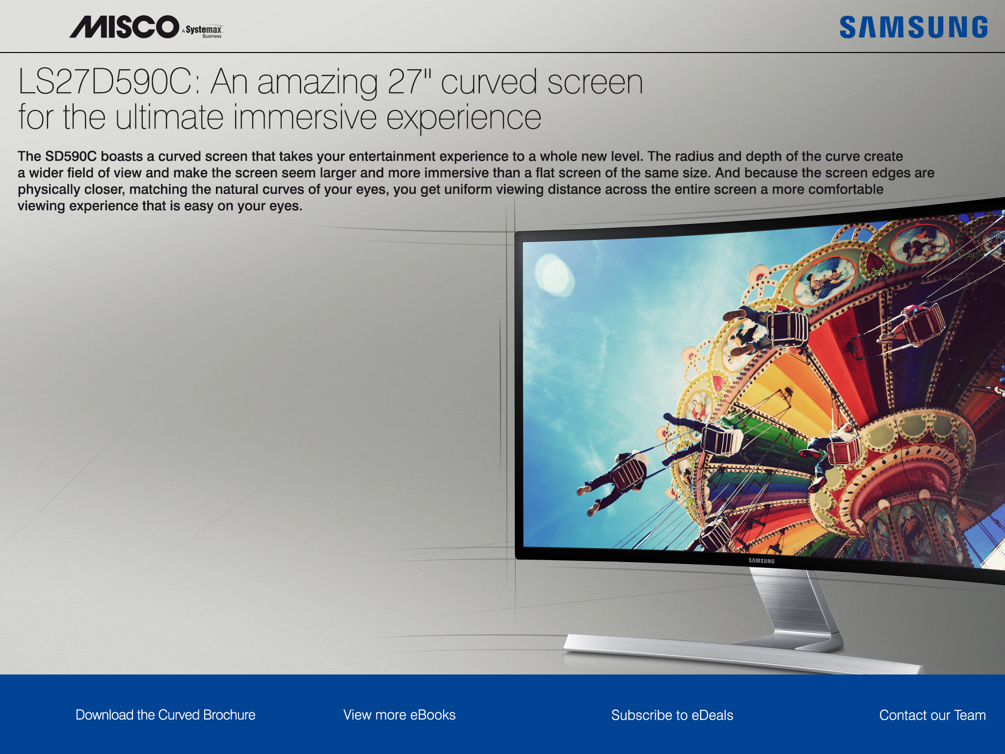 Samsung curved monitors