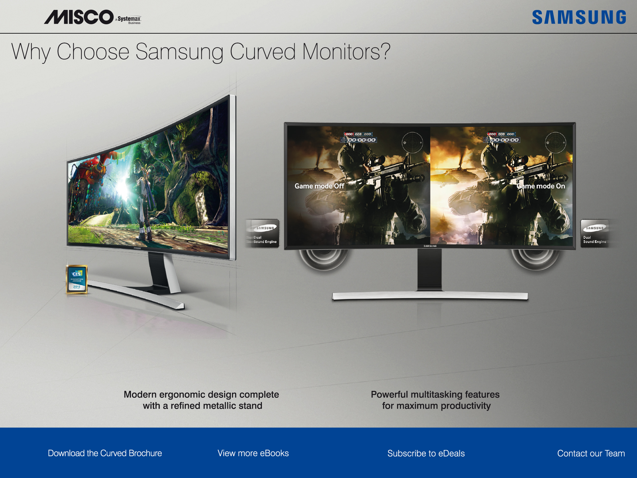 Samsung curved monitors