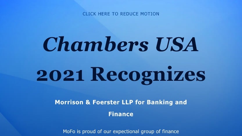 Chambers 2021 Finance Awards