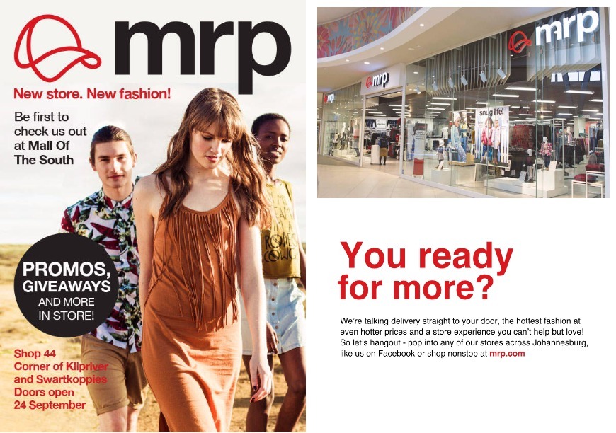mrp new store opening - Mall of the South