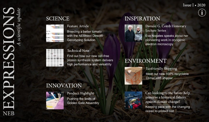 NEB Expressions 2020 Issue 1 NEBNext Direct, genotyping, genotyping ...