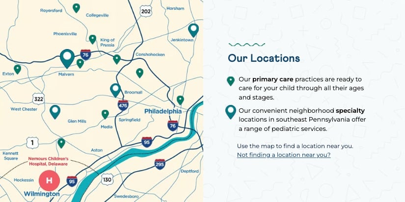 Southeast Pennsylvania Locations Southeast Pennsylvania Locations