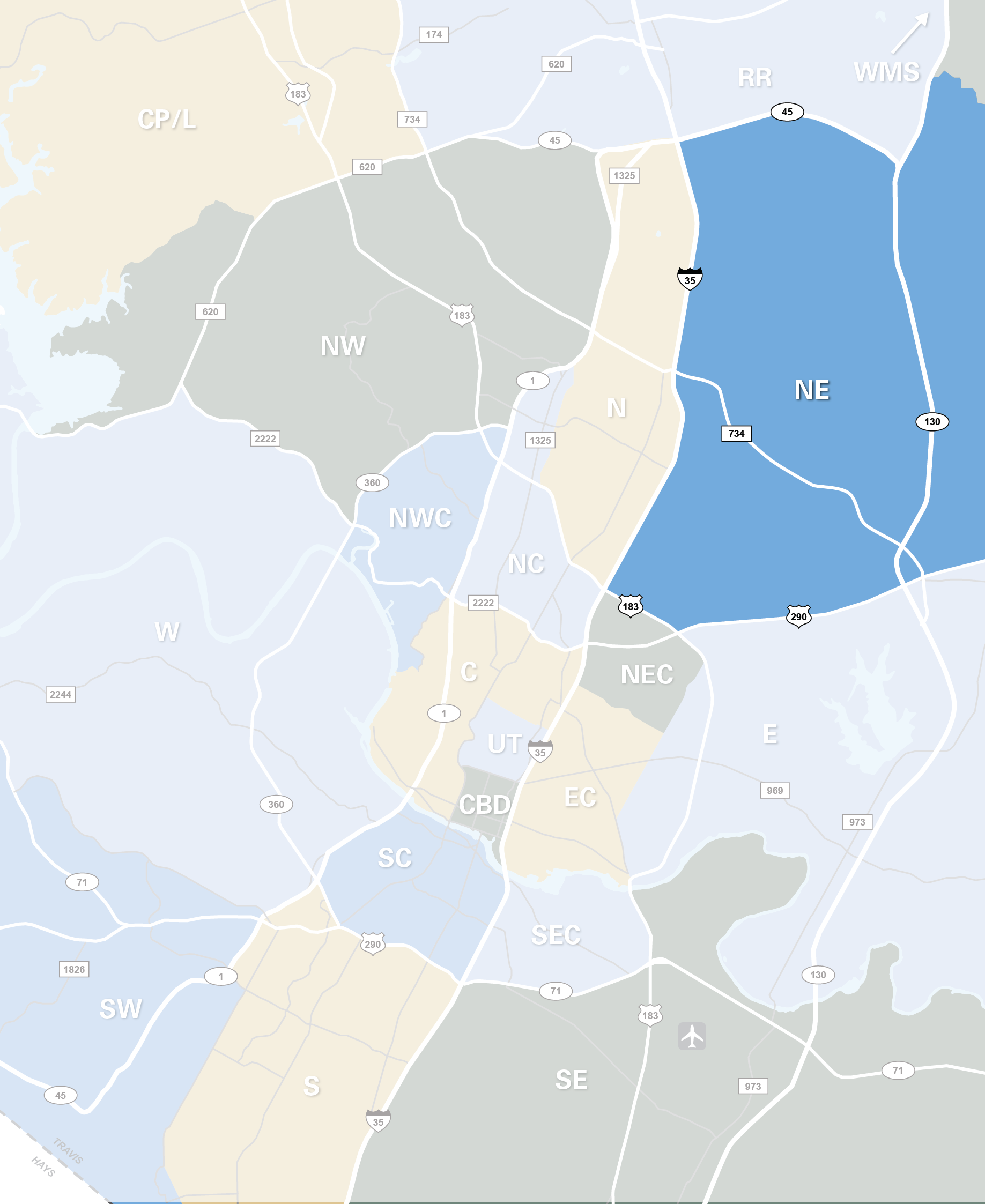 Central Texas At A Glance