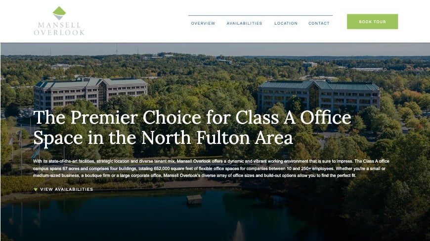 Mansell Overlook Landing Page