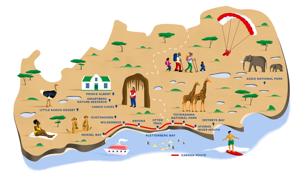 The Garden Route South Africa Map Wonders Of The Garden Route • 8
