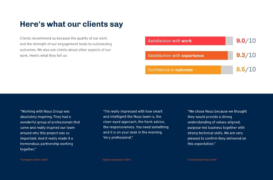 About Nous | Why Nous | What our clients say Nous Group | International ...