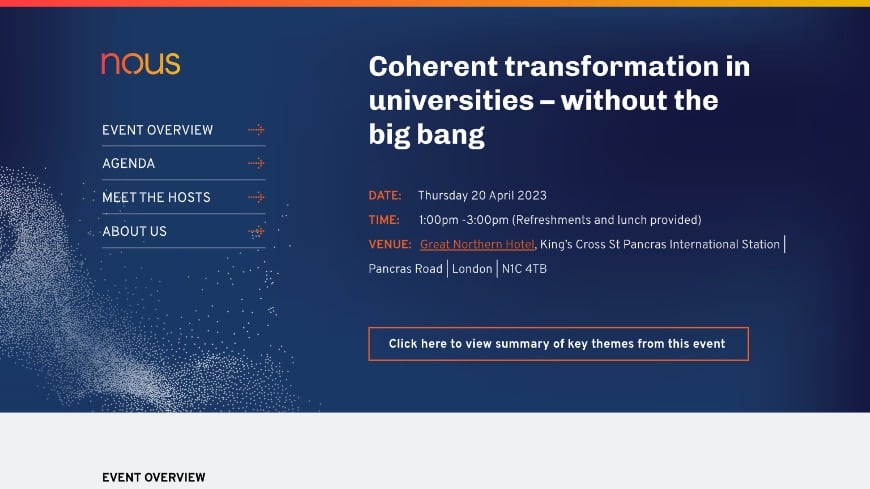 University Transformation Roundtable