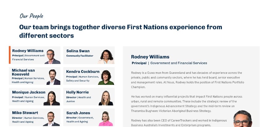 First Nations Practice Group - PEOPLE