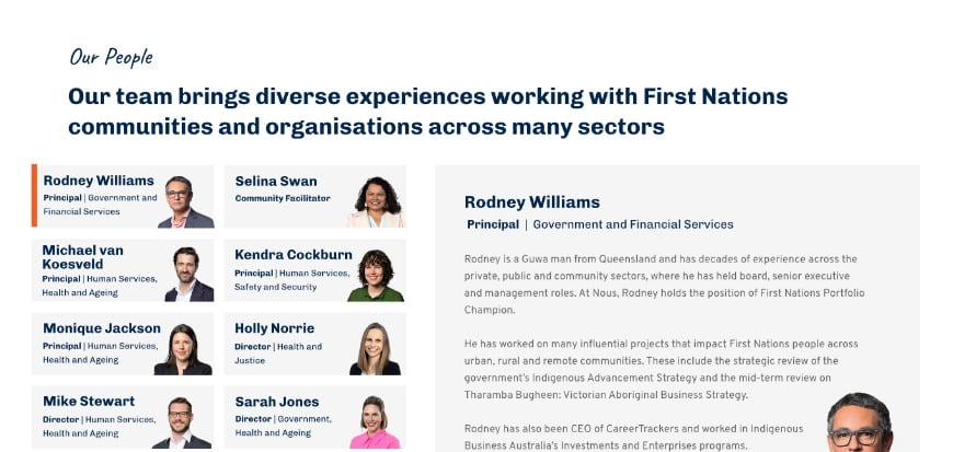 First Nations Practice Group - PEOPLE