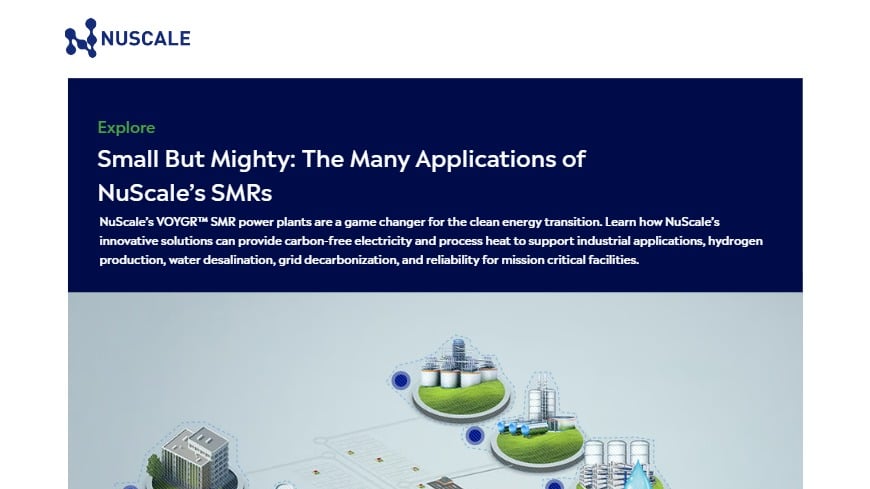 Small But Mighty: The Many Applications of NuScale’s SMRs | NuScale Power