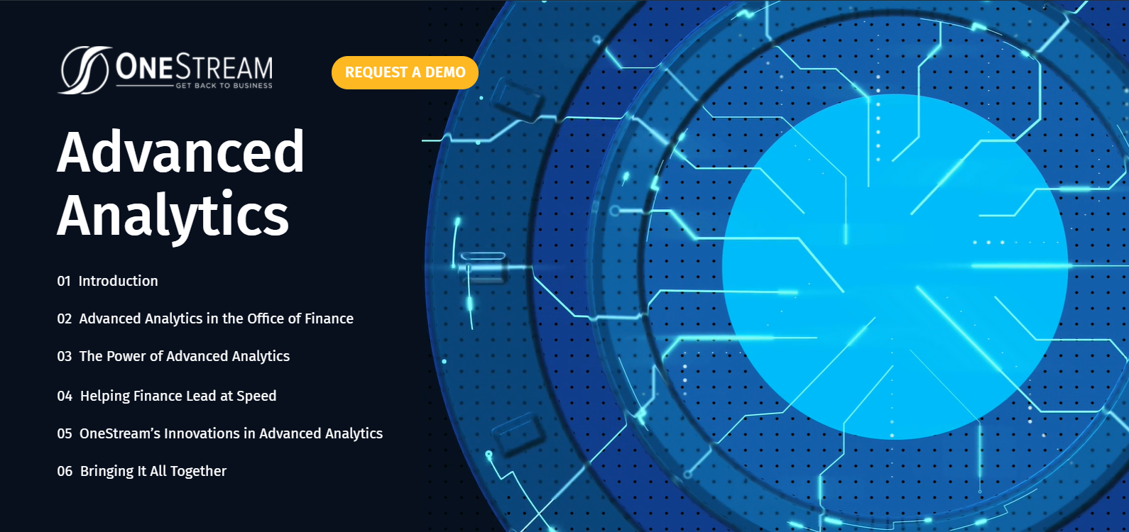 Advanced Analytics OneStream Software EBook Advanced Analytics