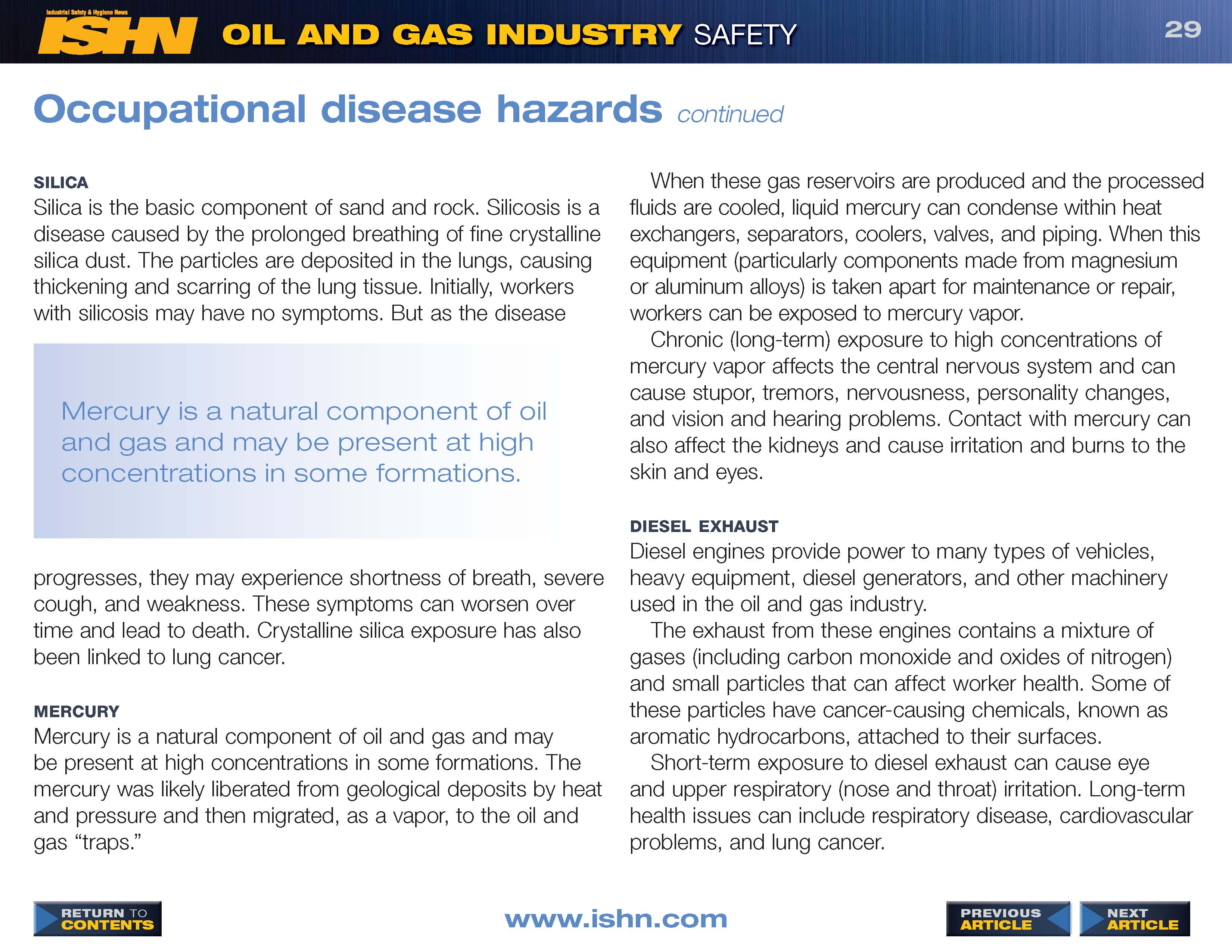 ISHN Oil and Gas Industry Safety