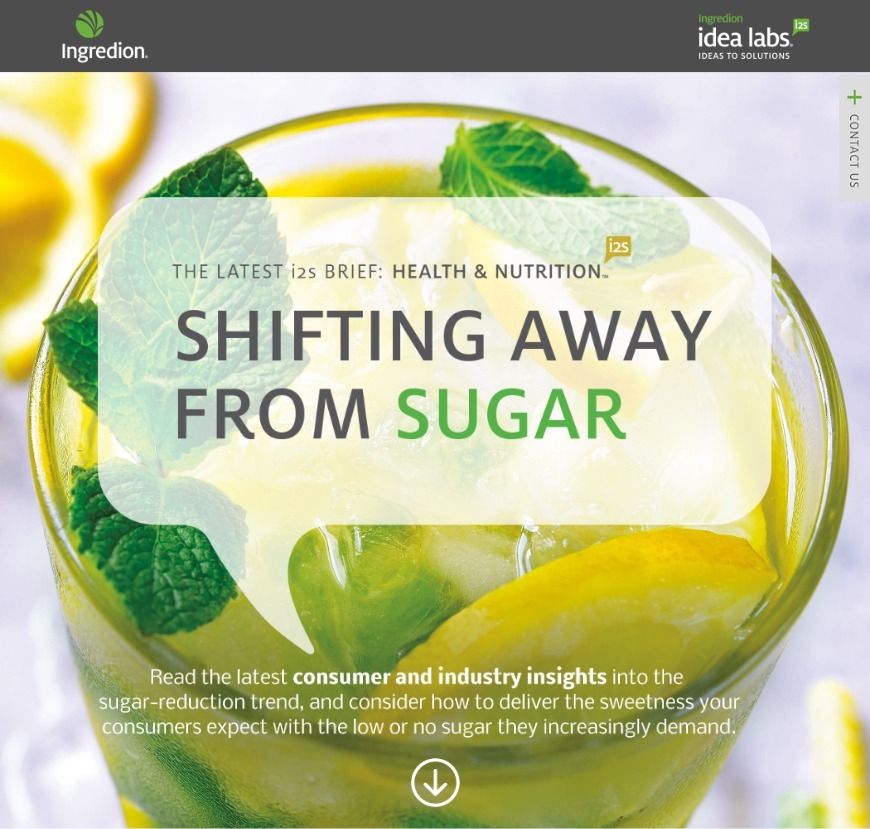 Ingredion Interactive Product Spotlight - Shifting Away from Sugar