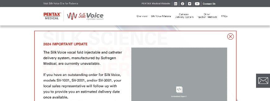 Silk Voice | Vocal Fold Augmentation Injectable