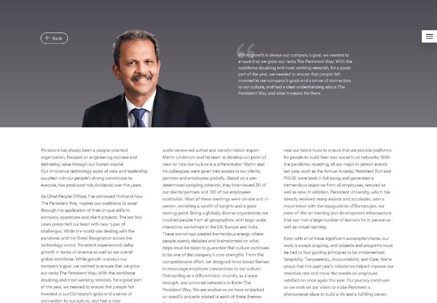 Message from the Chief People Officer