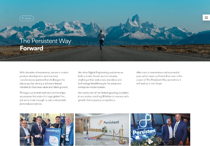 The Persistent Way Forward