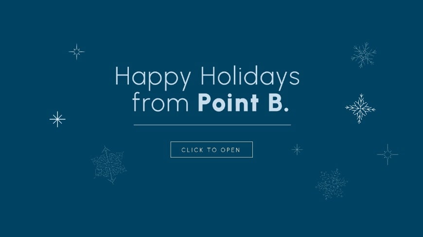 Pointb 2022 Holiday Landing page