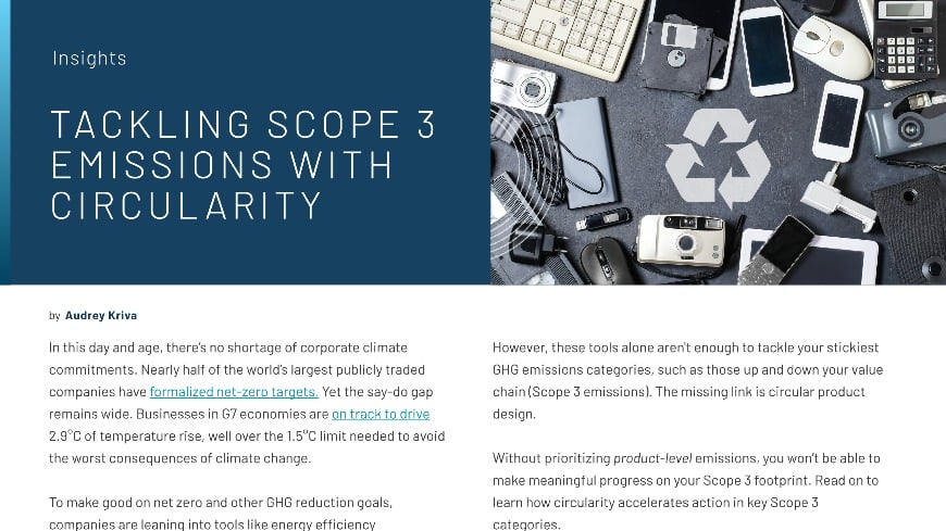 Tackling Scope 3 Emissions With Circularity Tackling Scope 3 Emissions