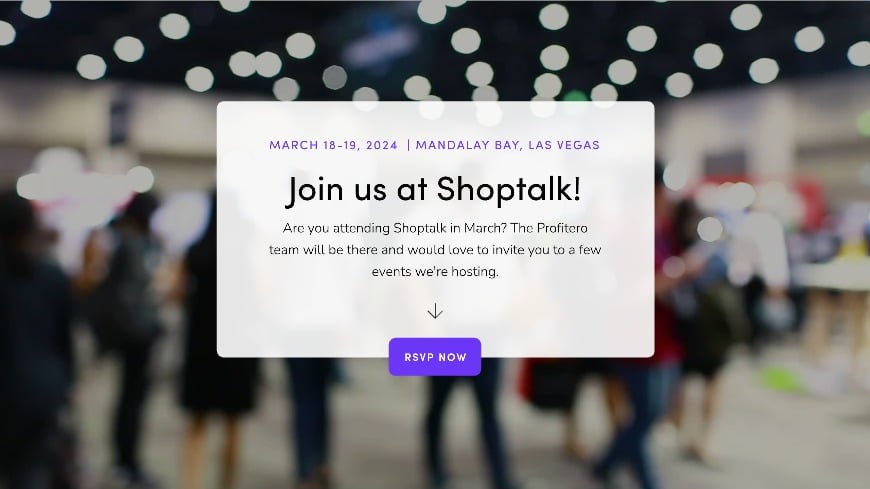 Shoptalk event template