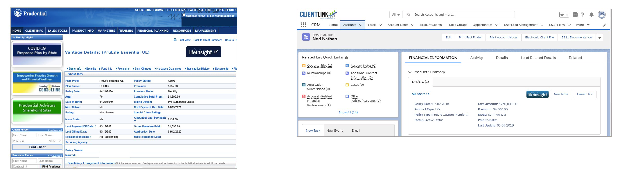PruAdvisors LIVE SITE