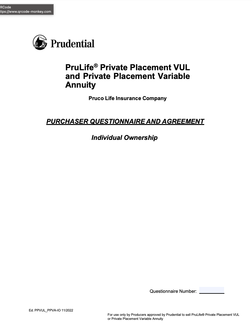 PruLife Private Placement ISG_DG_ILI181_01 Copy Prudential, Private ...