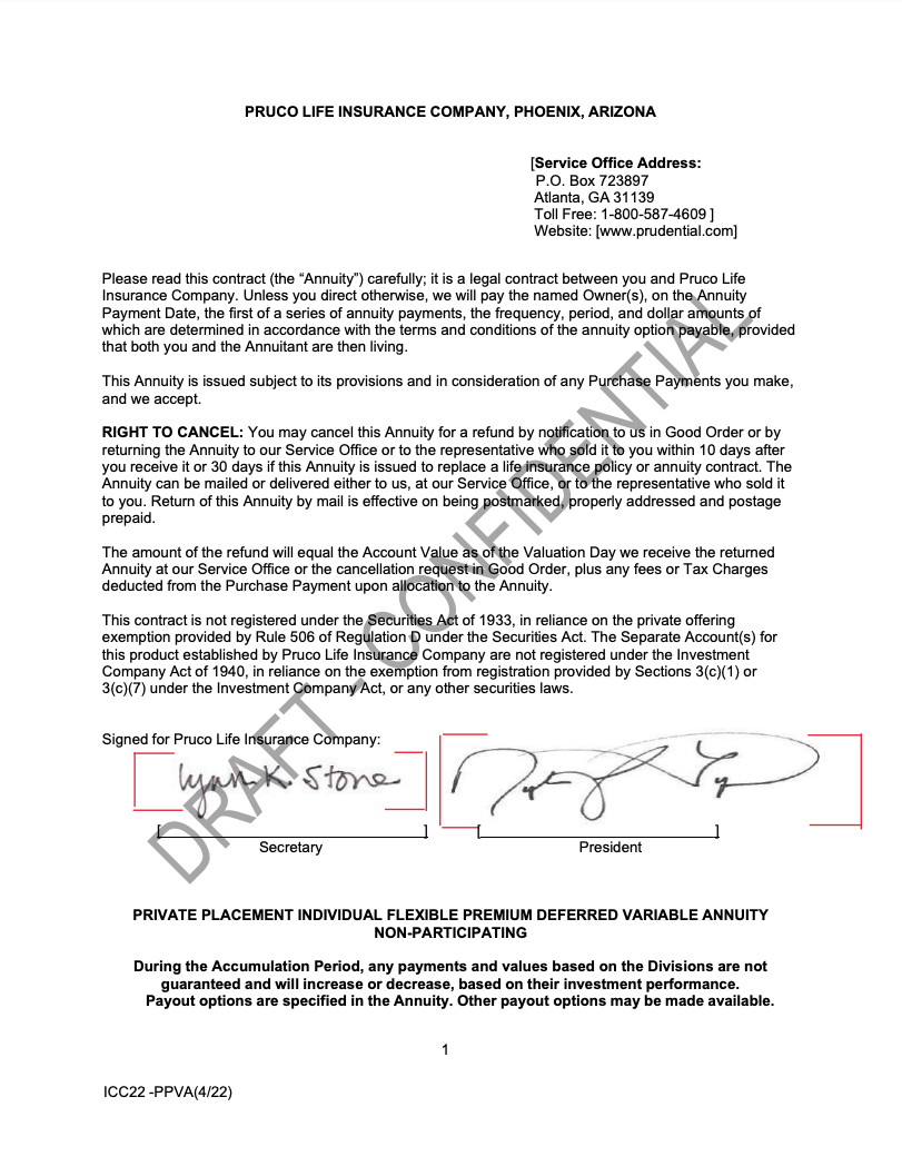 PruLife Private Placement ISG_DG_ILI181_01 Copy Prudential, Private ...