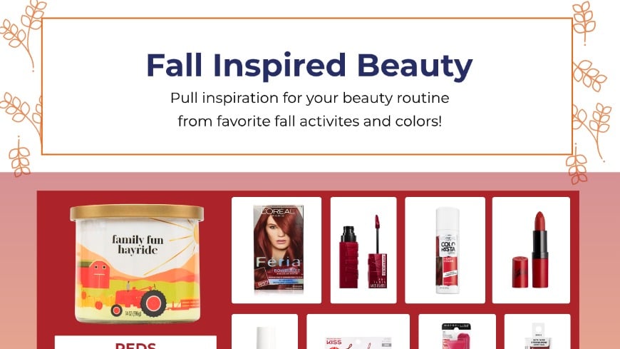 Colors of Fall Beauty Page