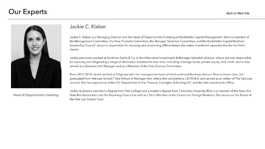 Jackie Klaber Bio