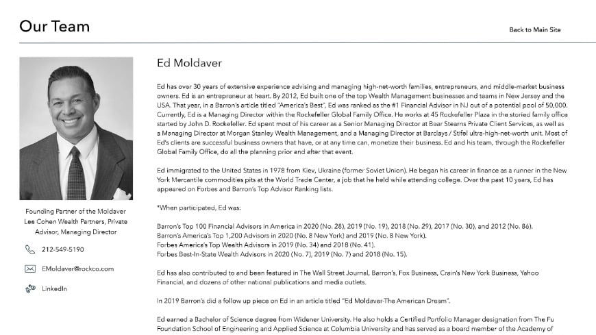 Ed Moldaver Bio