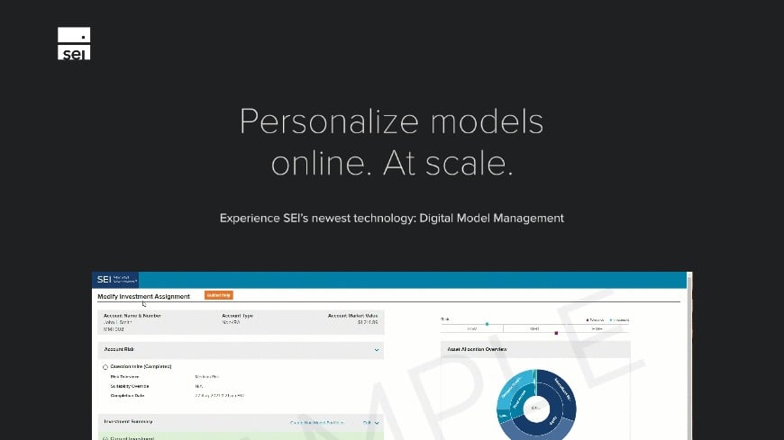 Independent Advisor Solutions by SEI | Digital Model Management