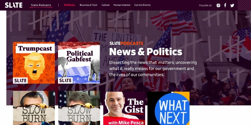 Media Kit: Slate Podcast News
