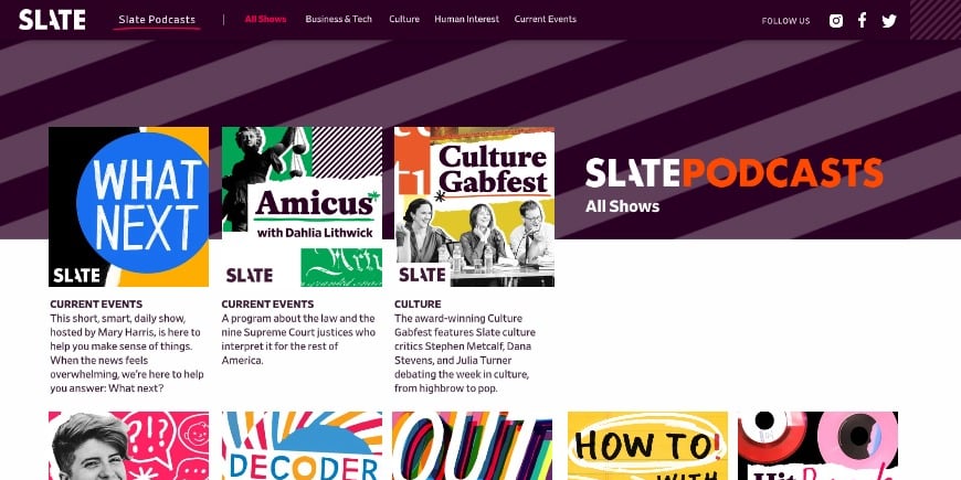 Media Kit: Slate Podcast All