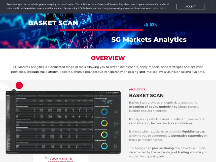 Basket Scan - Trading analytics tool