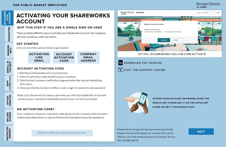 Shareworks Participant Training (Public Markets)