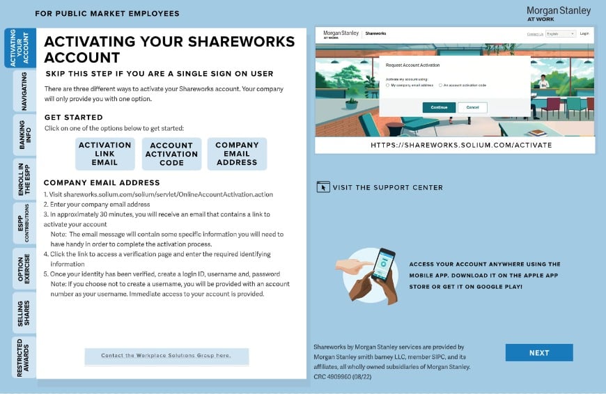 Shareworks Participant Training (Public Markets)