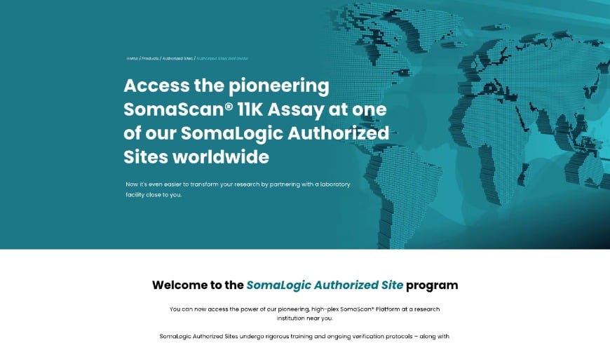 Authorized Sites Worldwide 7-2024 SomaLogic Authorized Sites Worldwide