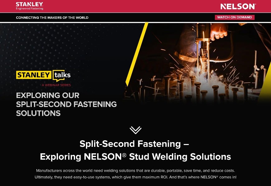 Split-Second Fastening Exploring Nelson® Stud Welding Solutions EU