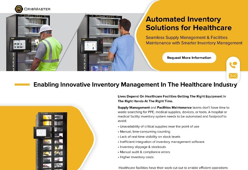 Cribmaster Inventory Management Solutions for Healthcare & MRO Operations