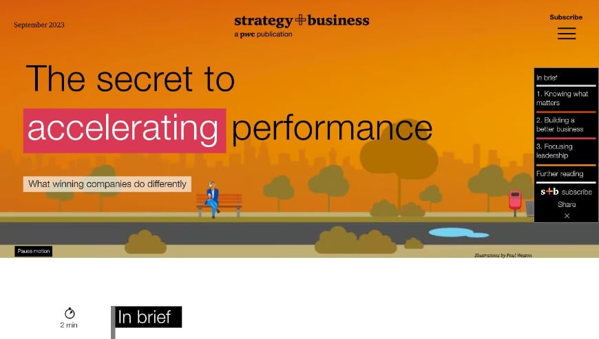 Strategybusiness Accelerating Performance