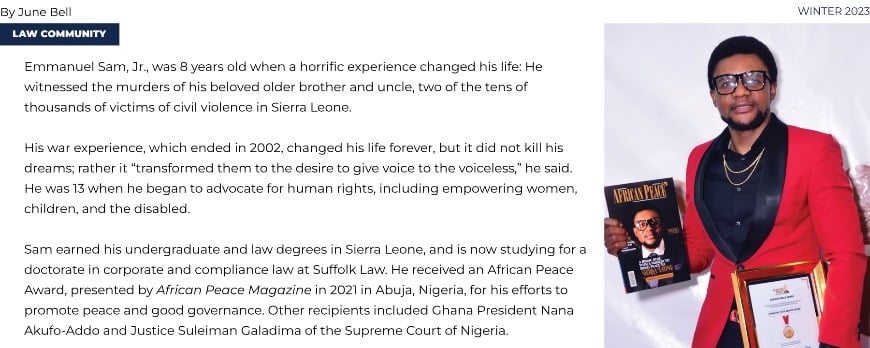 Emmanuel Sam, Jr., Receives African Peace Prize; Ghana’s President Also ...